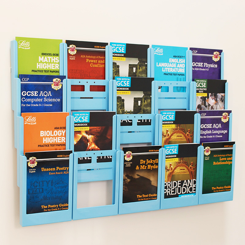 Coloured Expanda-Stand™ Leaflet Display | Style 19 - 20 x A4 | Light ...
