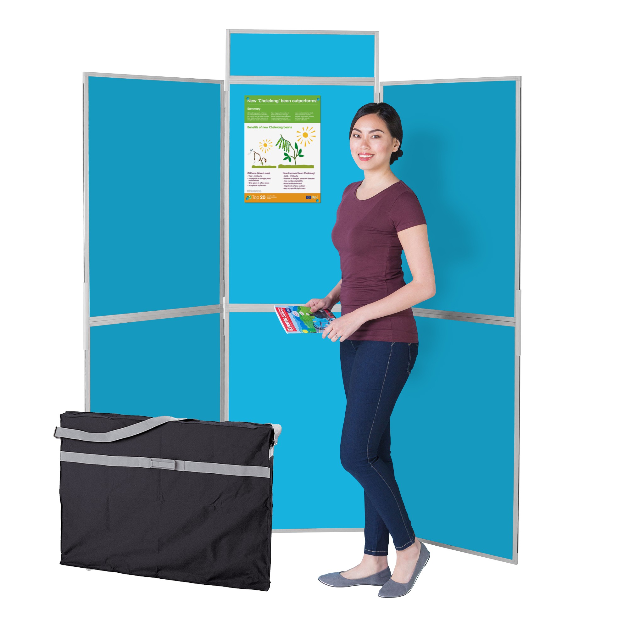 Folding 6 Panel Display Kit - Plastic Frame | Wonderwall Products Ltd