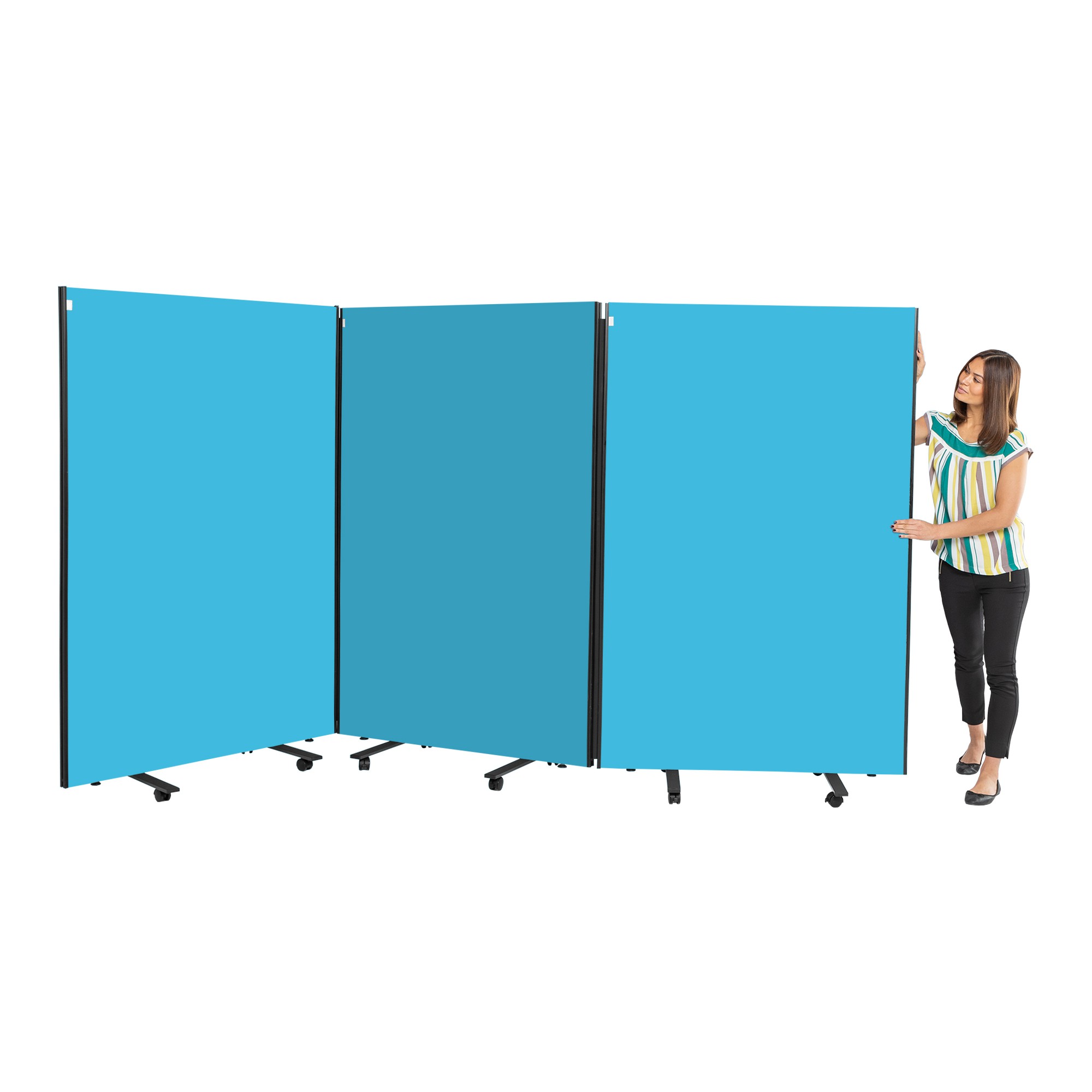 3 Panel Mobile Divider Set - Loop Nylon Cloth | Wonderwall Products Ltd
