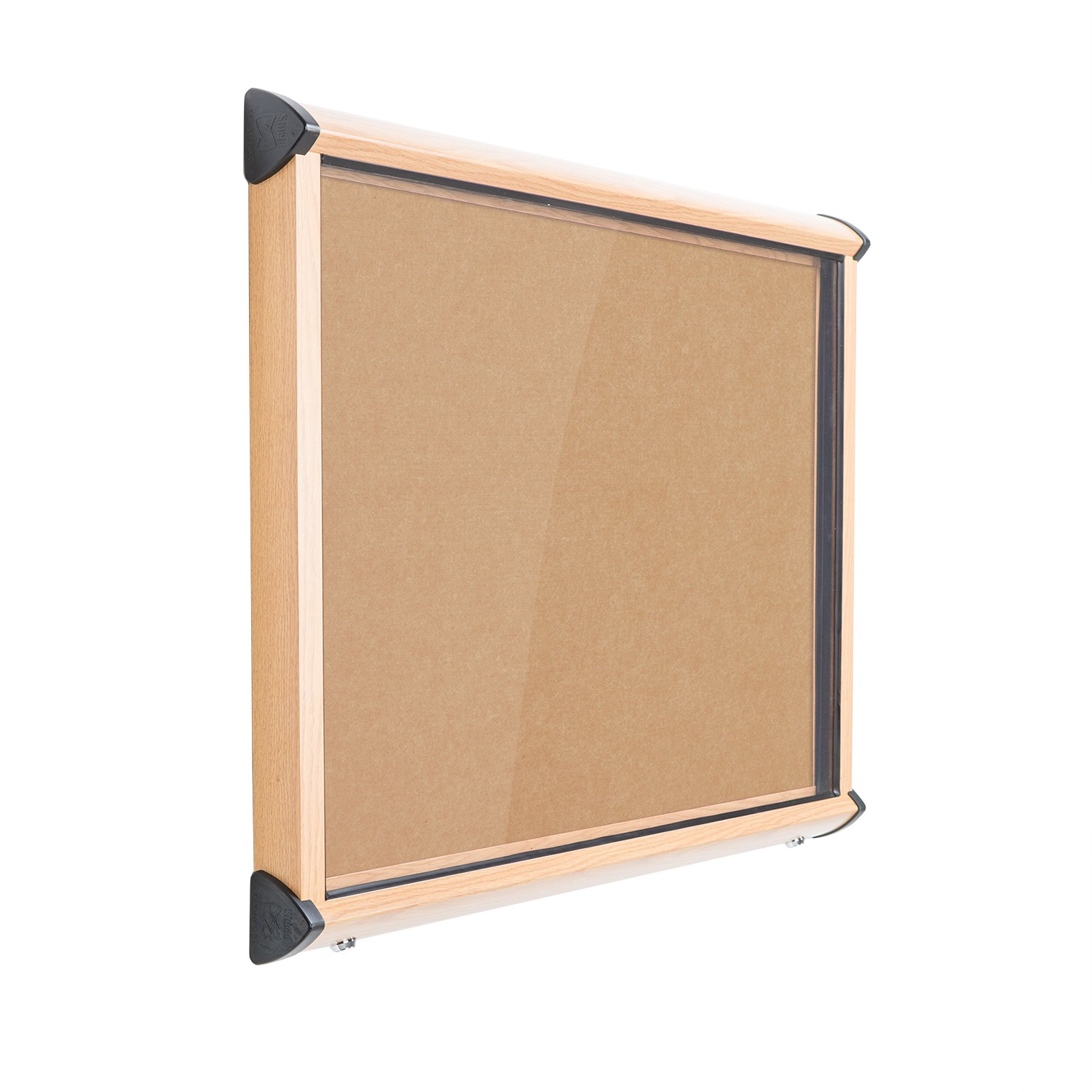 Firewall® Interior Showcase Noticeboard Fire-Resistant with Wood Effect ...