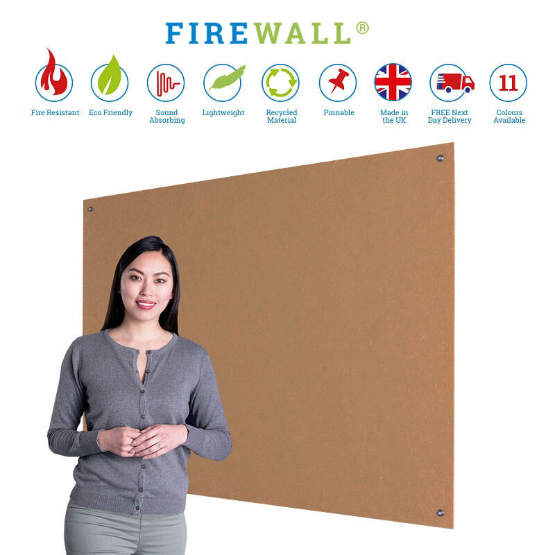 Fire-Resistant Frameless Noticeboard | Wonderwall Products Ltd
