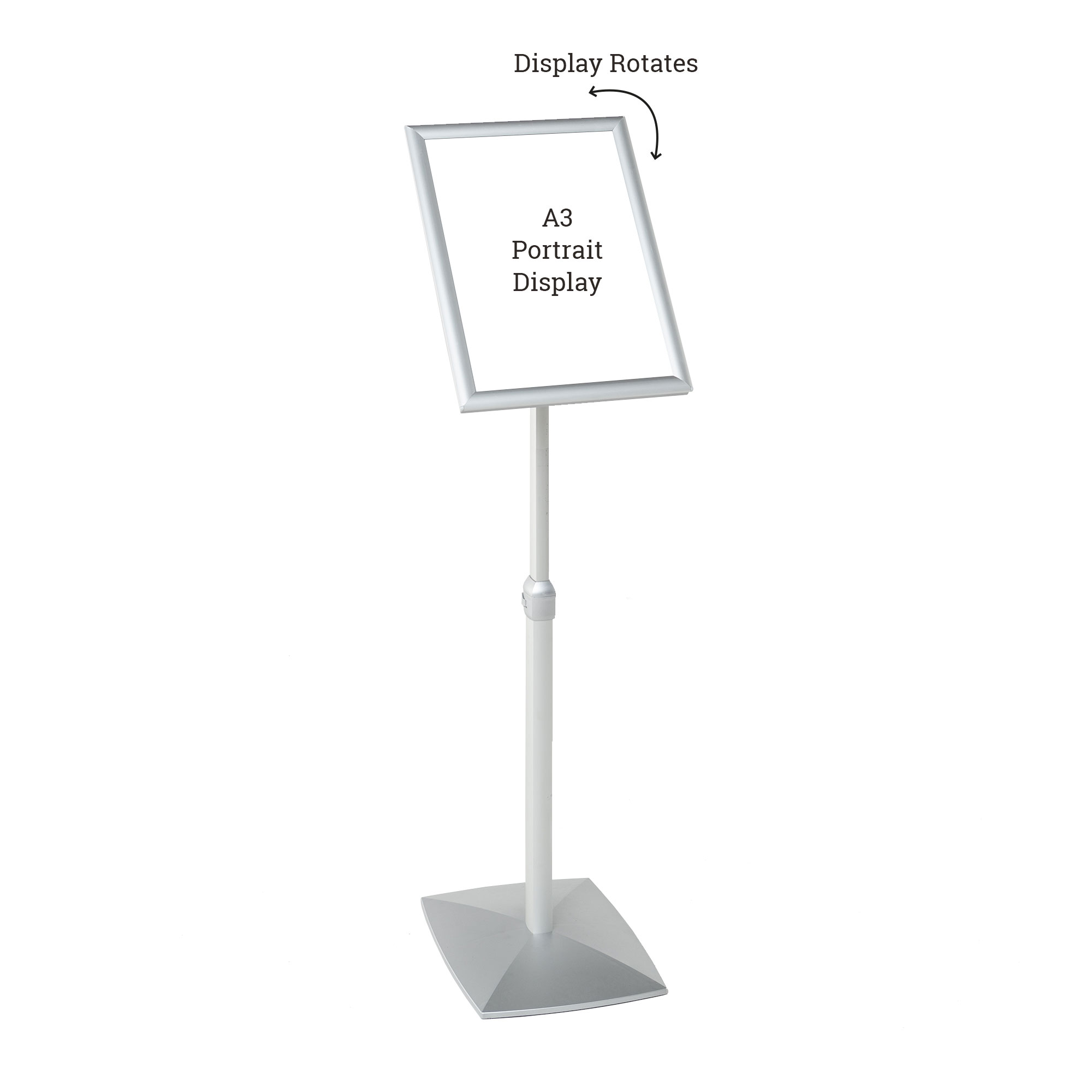 Height Adjustable Information Stands | Wonderwall Products Ltd