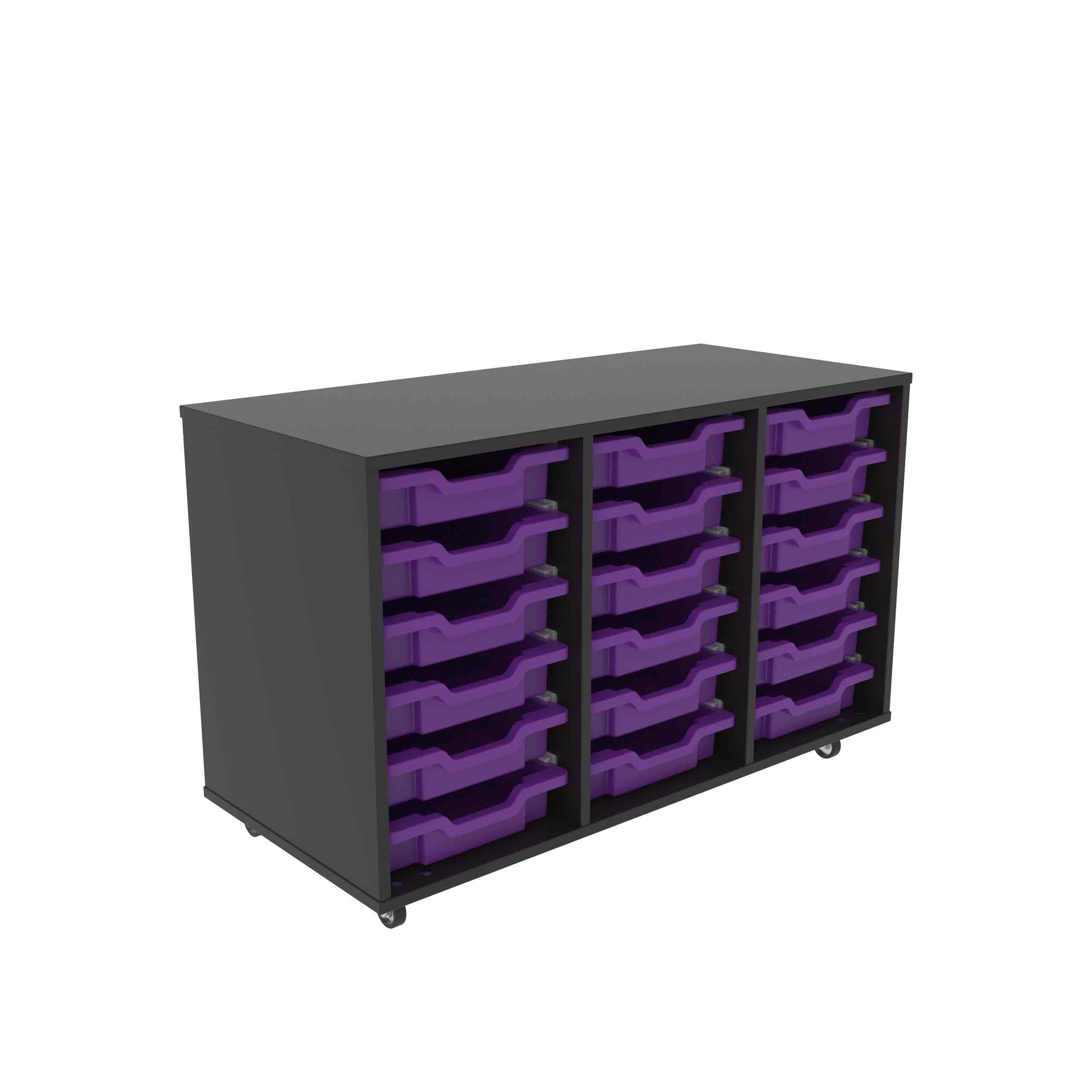 School Tray Storage - 18 Shallow Trays | Wonderwall Products Ltd