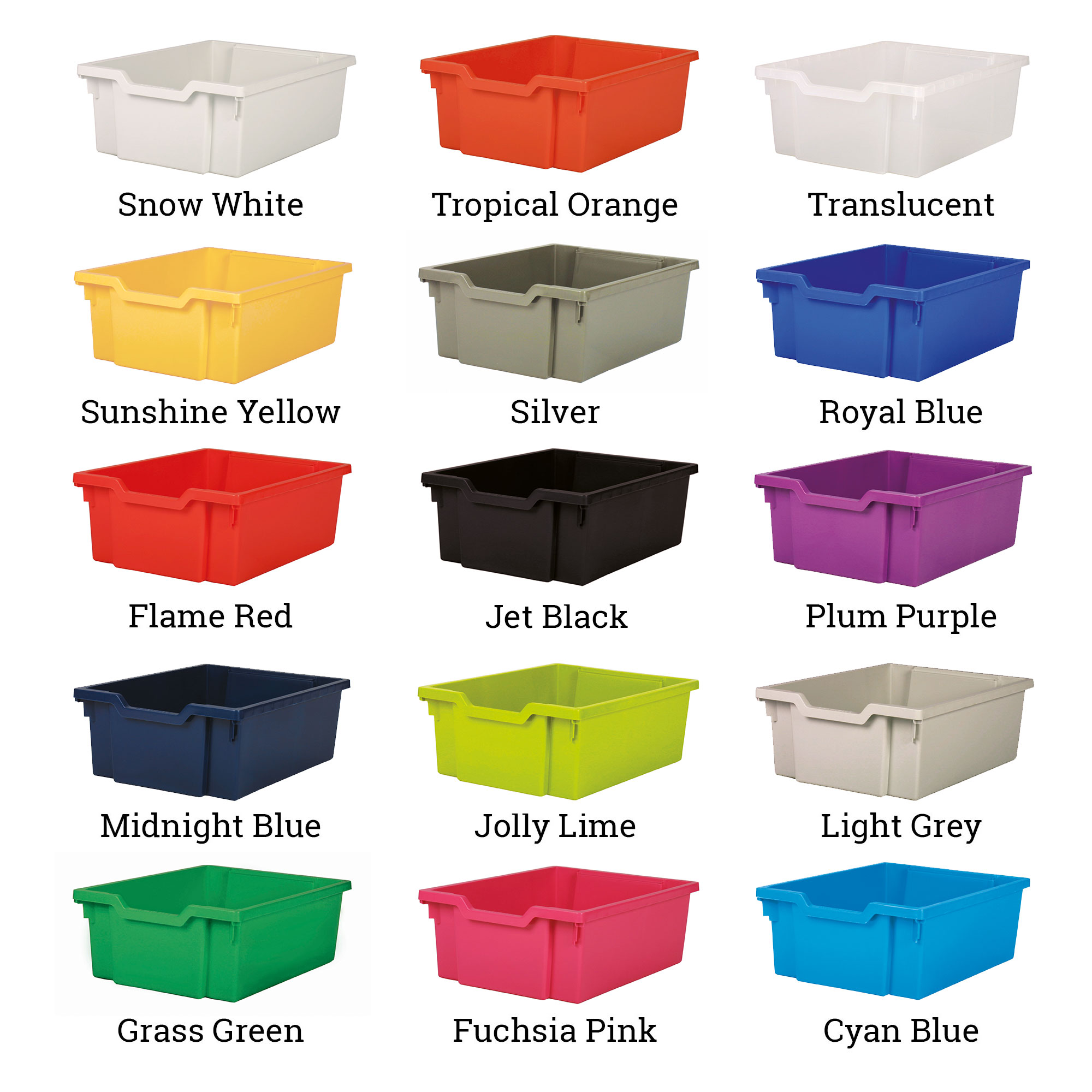 School Tray Storage - 12 Deep Trays | Wonderwall Products Ltd