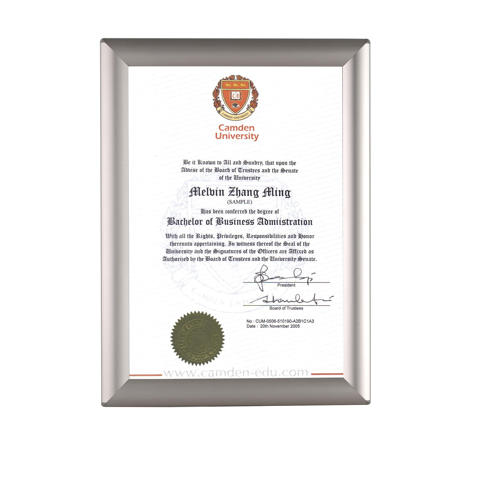 Showpoint Certificate Frame | Wonderwall Products Ltd