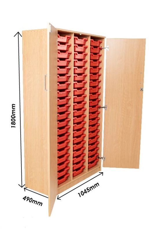 School Storage Cupboard - 60 Shallow or 30 Deep Trays | Wonderwall ...