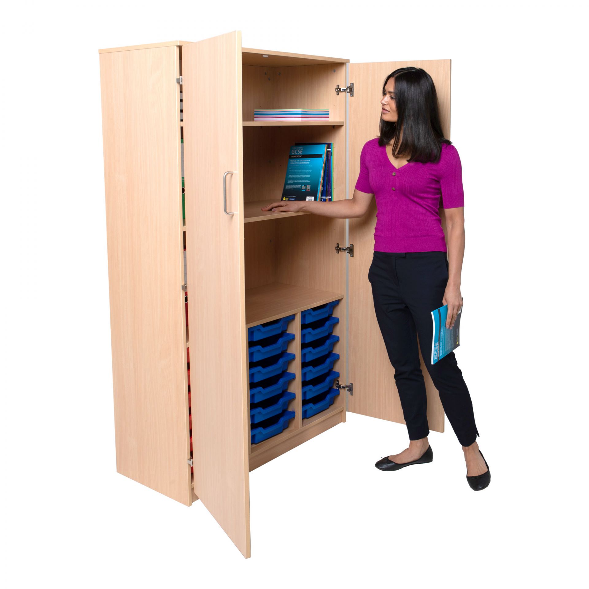 Colourbox Large Office Lockable Cupboard | Wonderwall Products Ltd