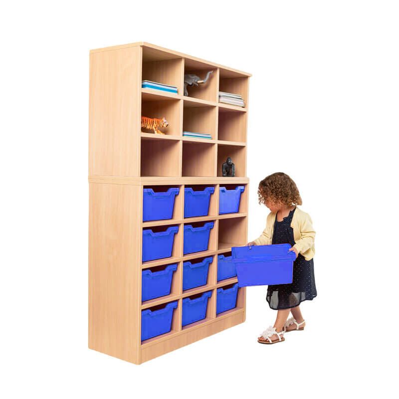 Colourbox Slimline School Storage - 3 Column Range - Base Unit ...