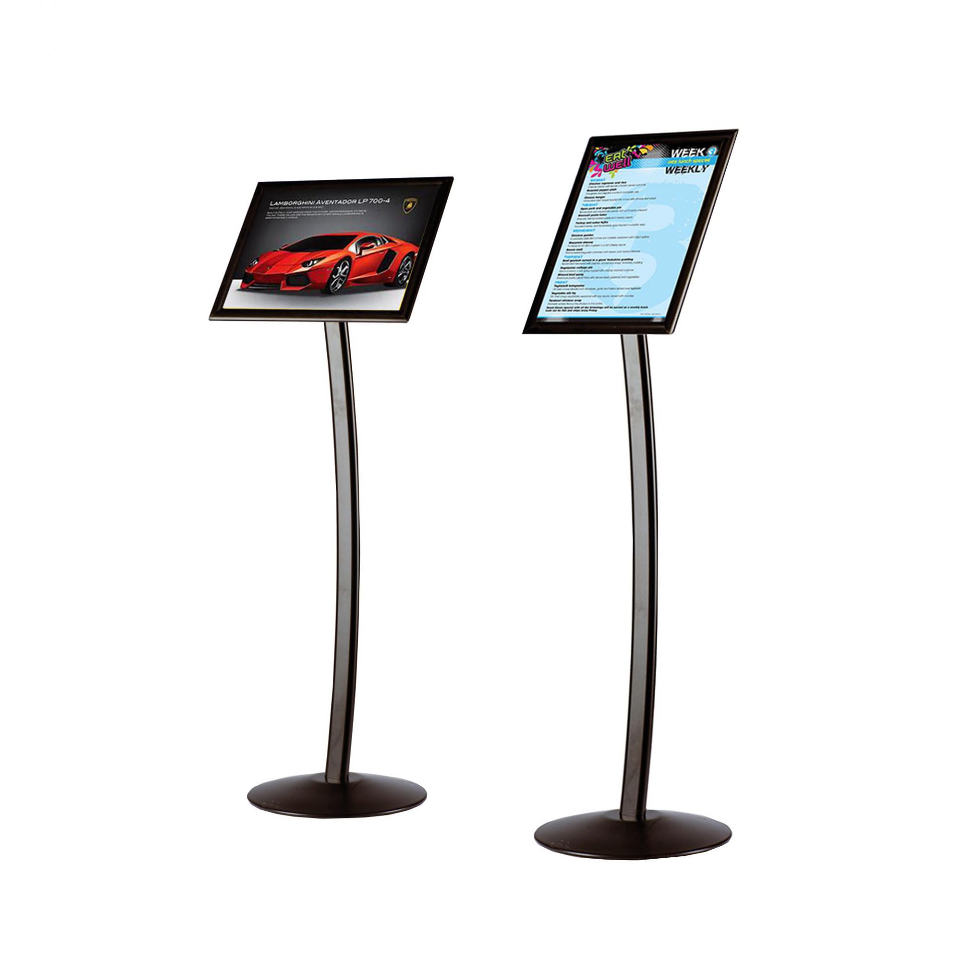 Curved Information Stand | Wonderwall Products Ltd
