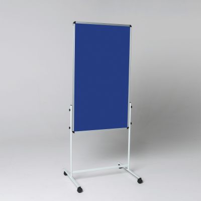Height Adjustable Double-Sided Mobile Notice Board | Wonderwall Products