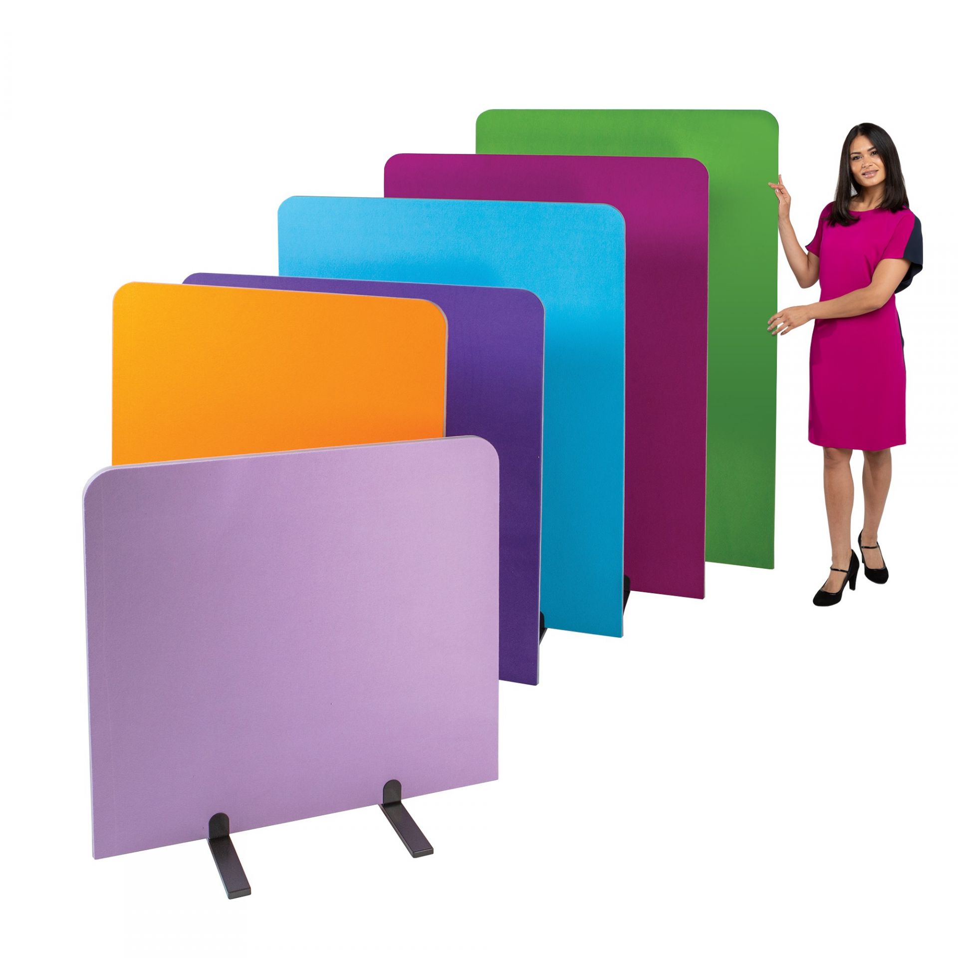 Curved Divider Screen - Loop Nylon Cloth | Wonderwall Products Ltd