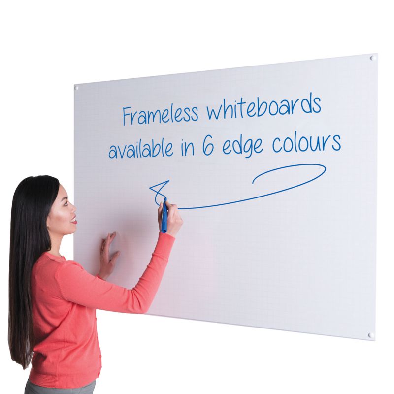 Frameless Doublesided Whiteboard with Coloured Edge | Wonderwall ...
