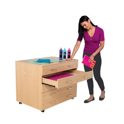 5 Drawer - A1 Plan Storage Chest | White | WC85-WC92/WH