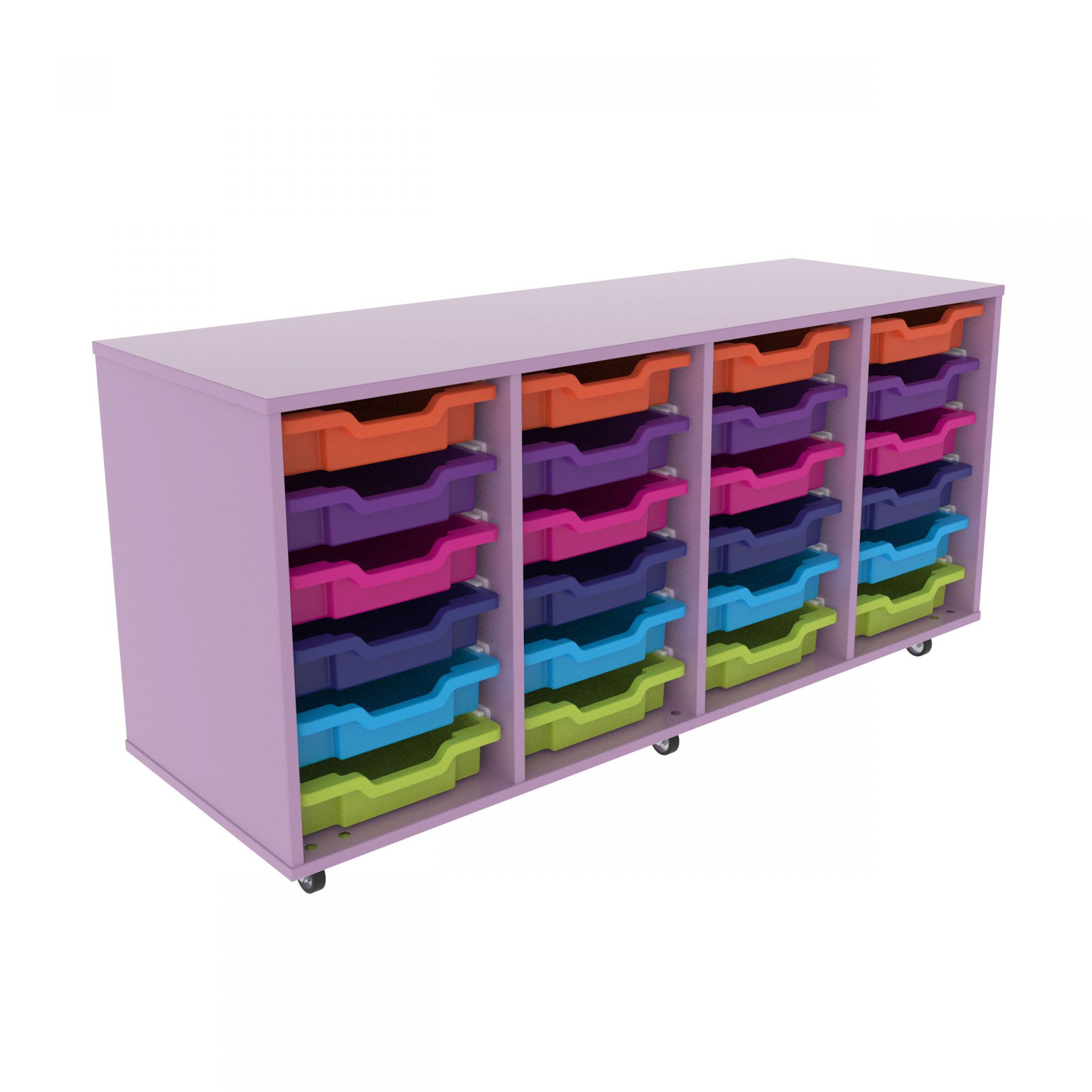 School Tray Storage - 24 Shallow Trays | Wonderwall Products Ltd